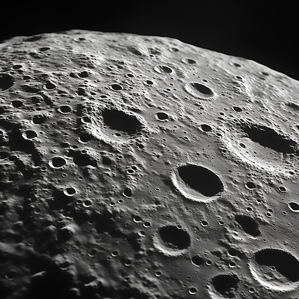 High-Resolution Grayscale Image of Moon's Cratered Surface - Free Image ... High-Resolution Grayscale Image of Moon's Cratered Surface - Free Image ...